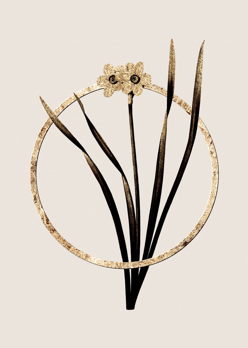 'Gold Primrose Peerless' Poster by Holy Rock Design | Displate