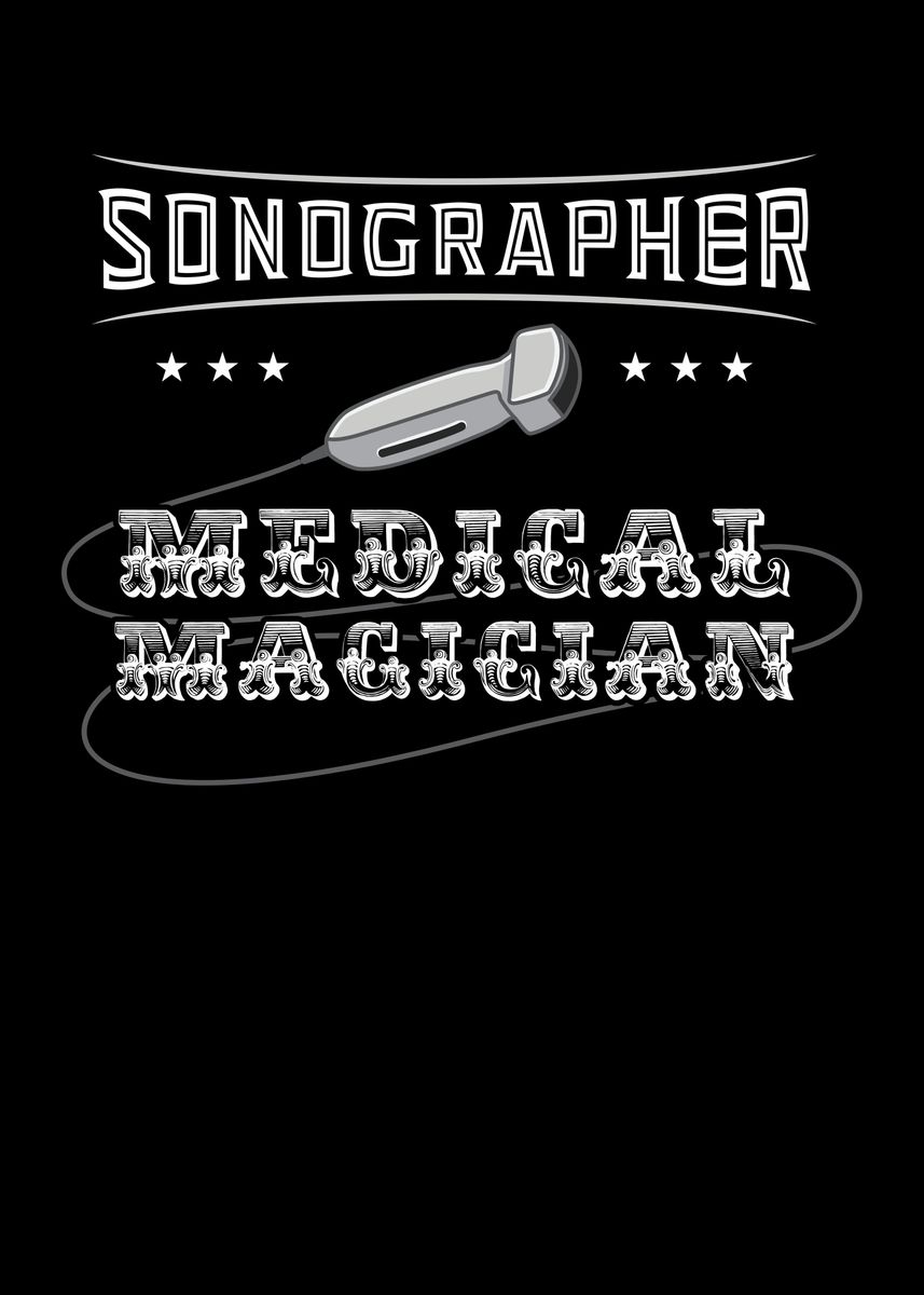 'Sonographer Medical' Poster, picture, metal print, paint by Uwe ...