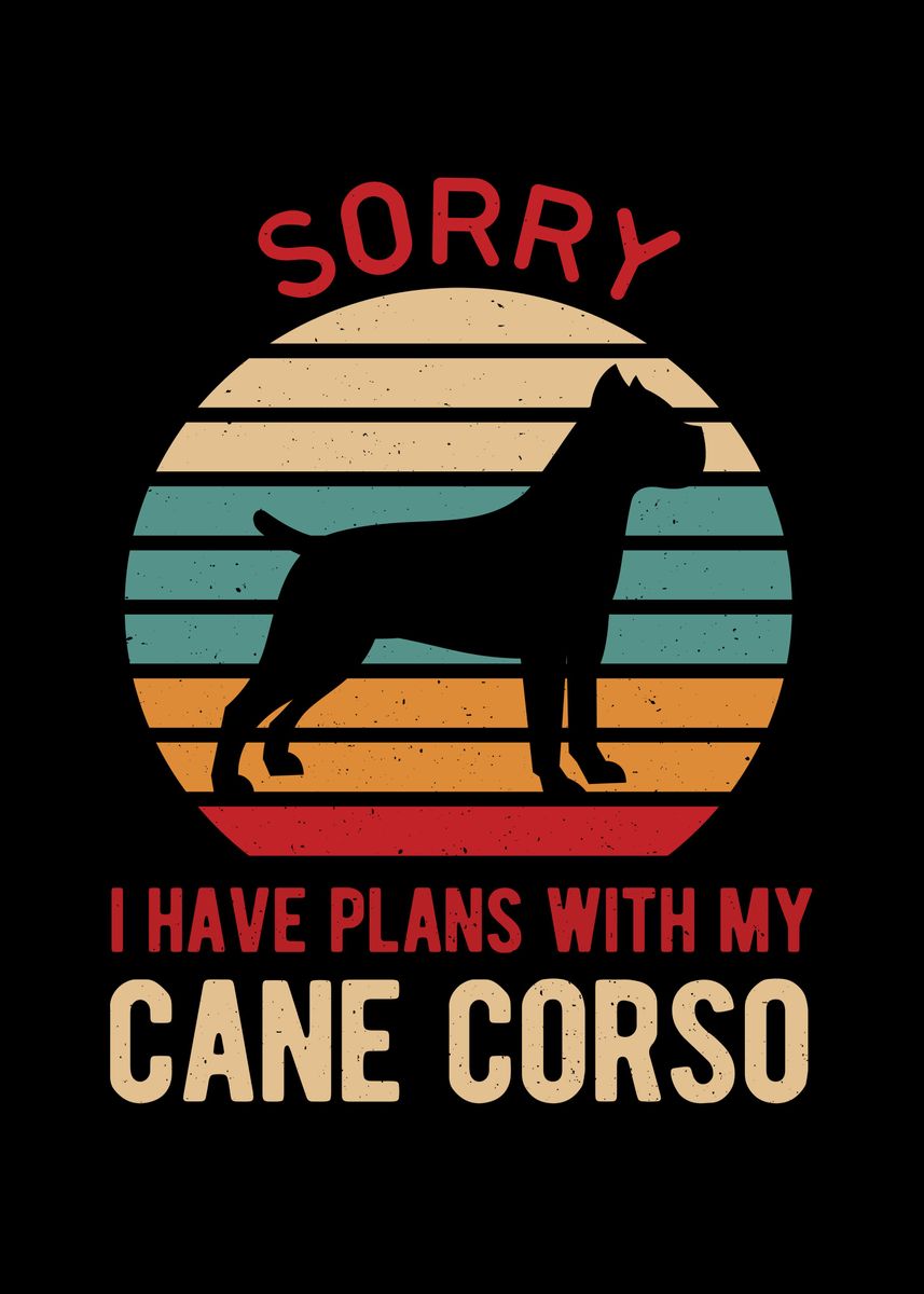 'Funny Cane Corso' Poster by Visualz | Displate