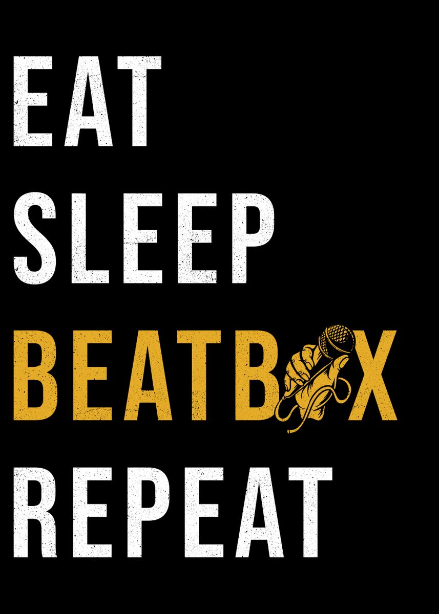 'Beatbox Beatboxer' Poster, picture, metal print, paint by schmugo ...