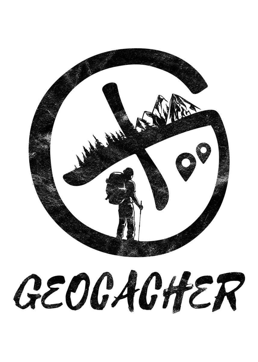 'Geocacher' Poster, picture, metal print, paint by dvdesign | Displate