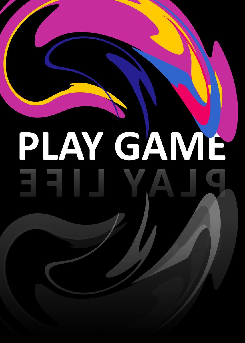 'play game' Poster by Shichiro Ken | Displate