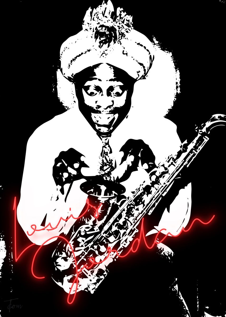 'Louis Jordan' Poster, picture, metal print, paint by Petra ...