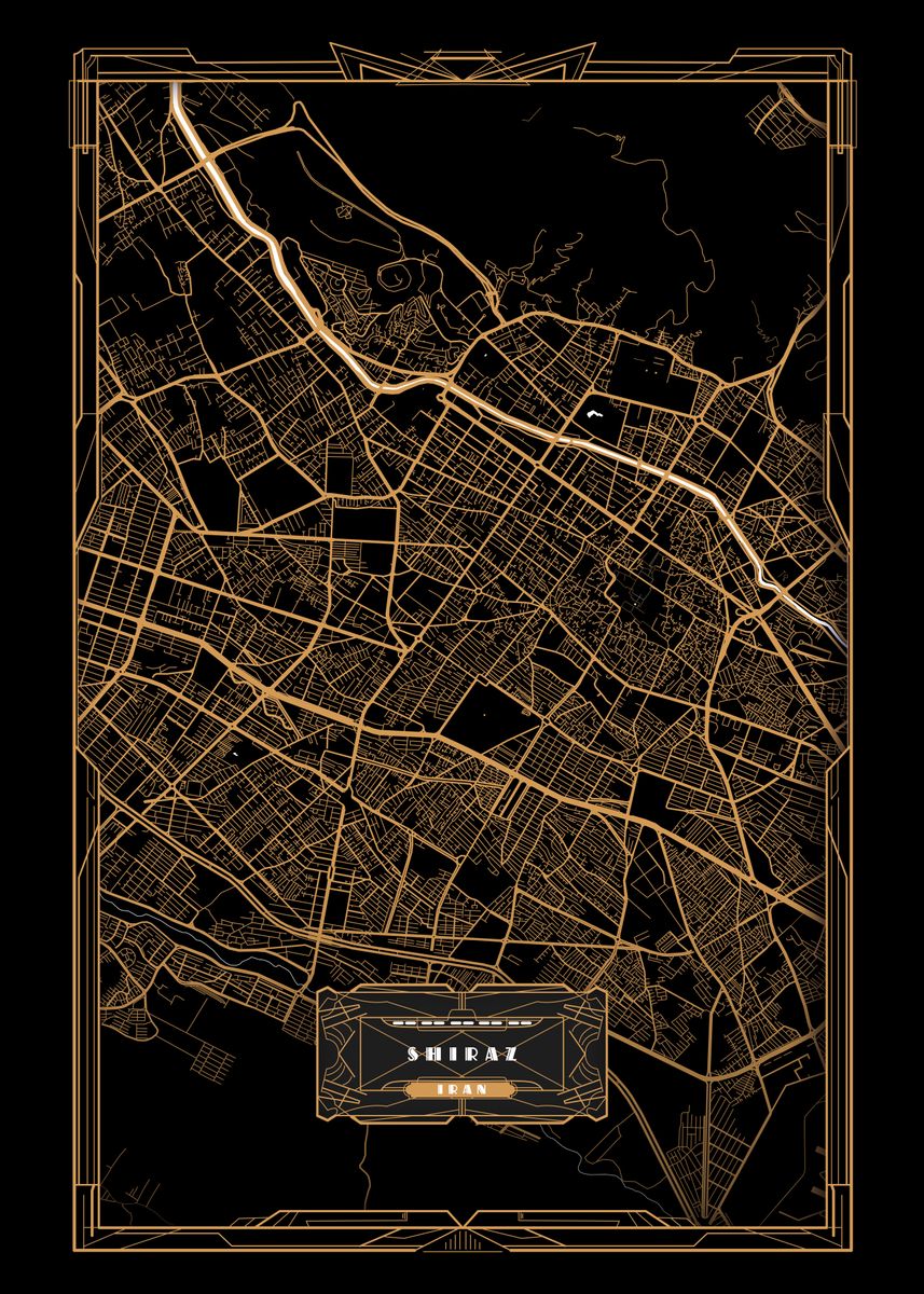 'Shiraz Iran' Poster, picture, metal print, paint by Five Senses Art ...