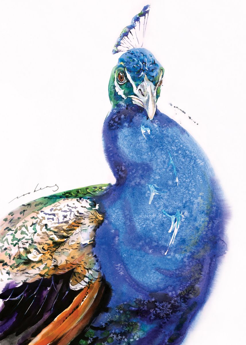 'Royal Fowl' Poster, picture, metal print, paint by Soo Beng Lim | Displate