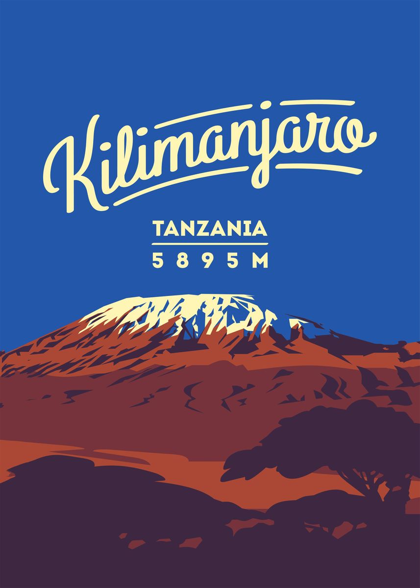 'Mountain hiking poster' Poster by Designersen | Displate