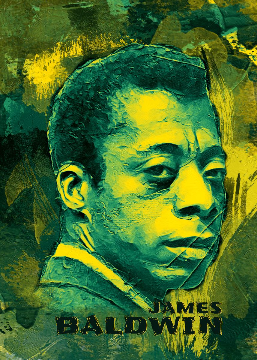 'James Baldwin' Poster, picture, metal print, paint by Ademba Boy ...