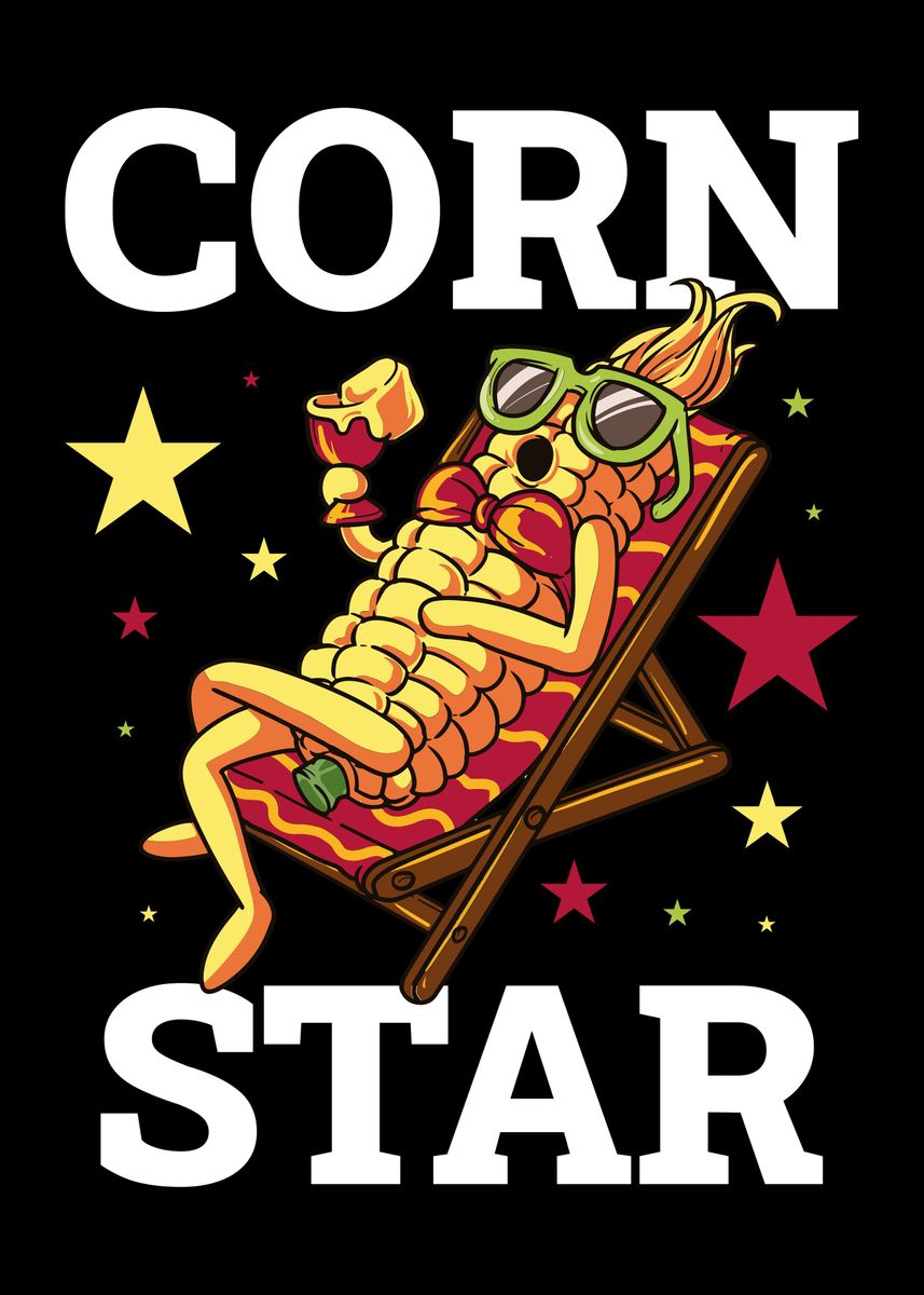'Corn Star' Poster by CatRobot | Displate