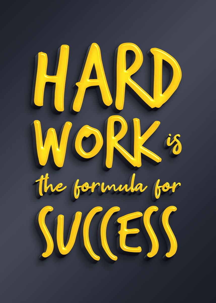 'The Formula For Success' Poster, picture, metal print, paint by ...