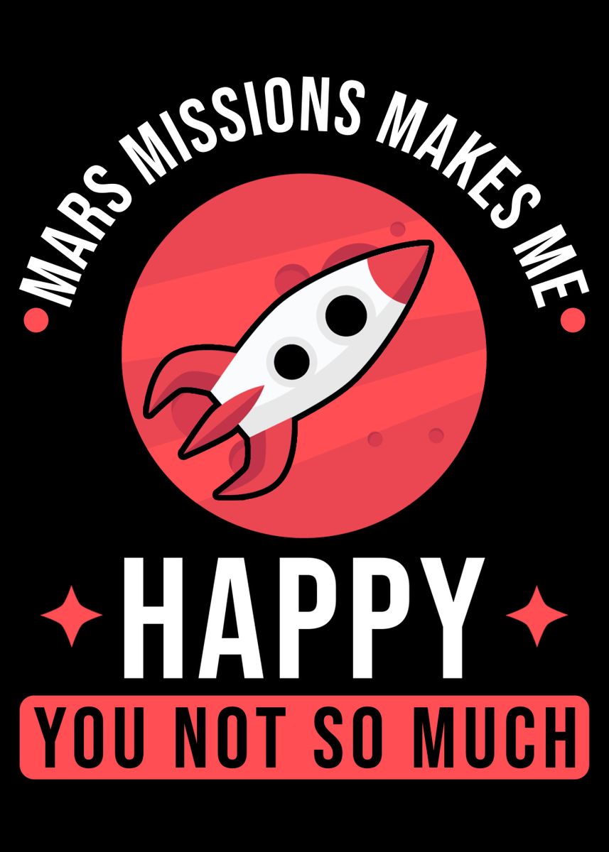 'Mars Mission Space' Poster by schmugo | Displate