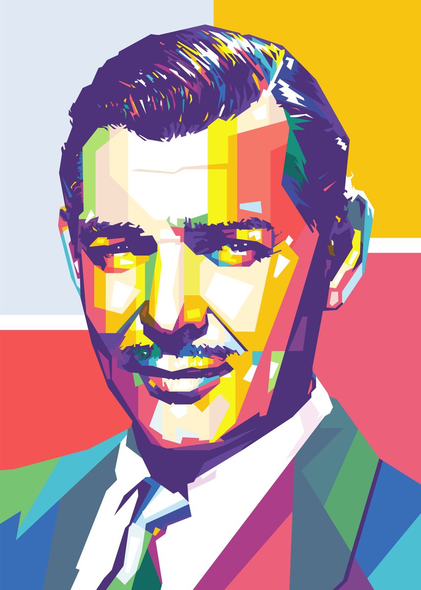 'Clark Gable' Poster by Sherlock Wijaya | Displate