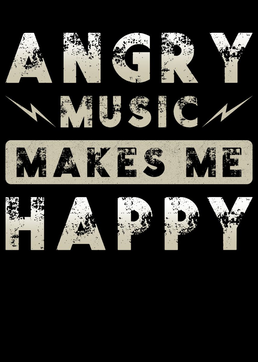 'Metal Music Angry Music' Poster, picture, metal print, paint by ...
