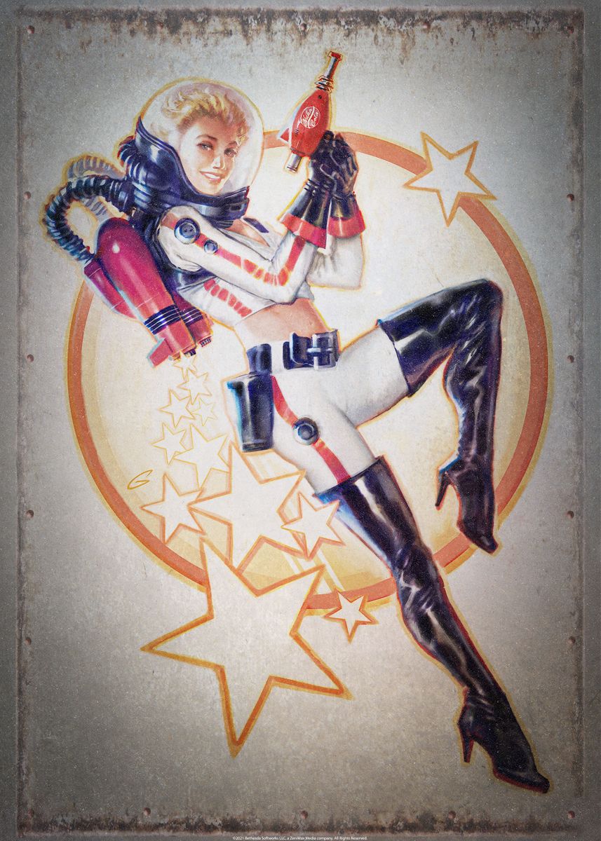 'Rocketsuit' Poster, picture, metal print, paint by Fallout | Displate
