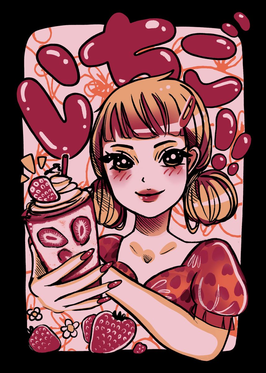 'Strawberry Girl' Poster by pescapin | Displate