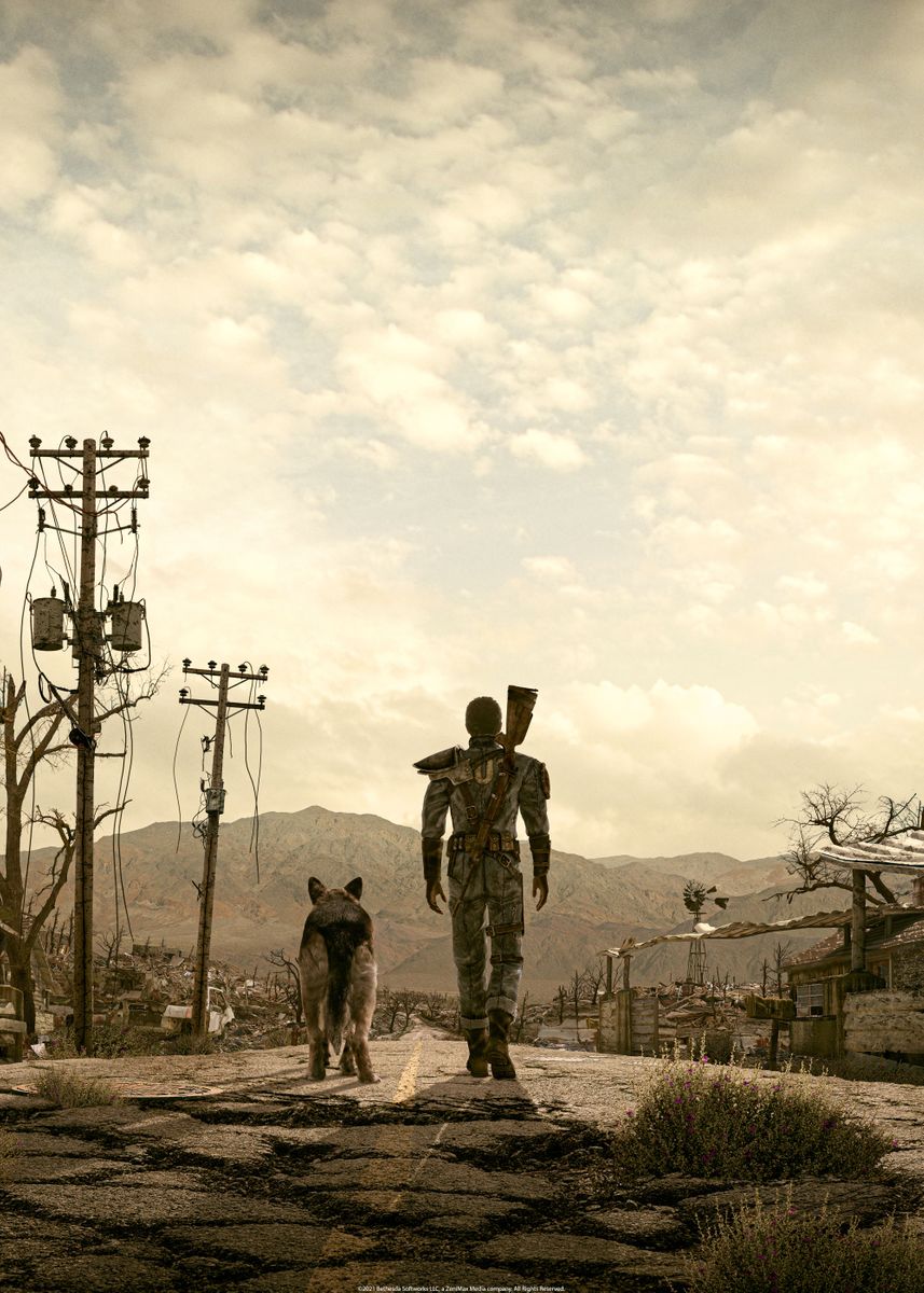 'The Road' Poster, picture, metal print, paint by Fallout | Displate