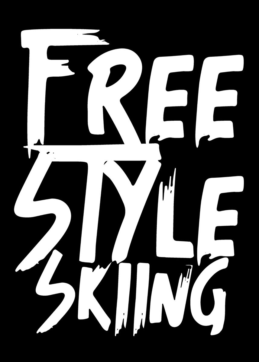 'Freestyle Skiing' Poster, picture, metal print, paint by dr3designs ...