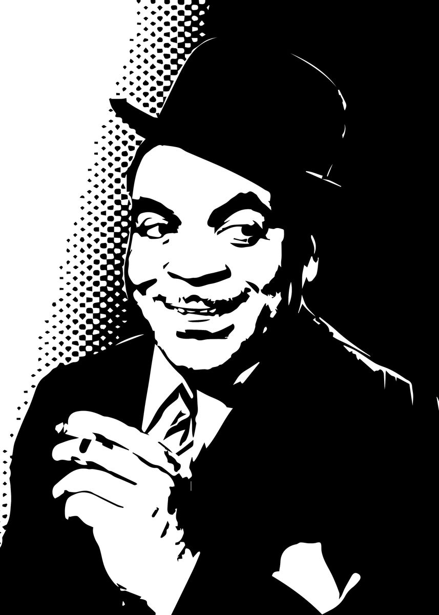 'Fats Waller' Poster, picture, metal print, paint by Petra Rommelfanger ...