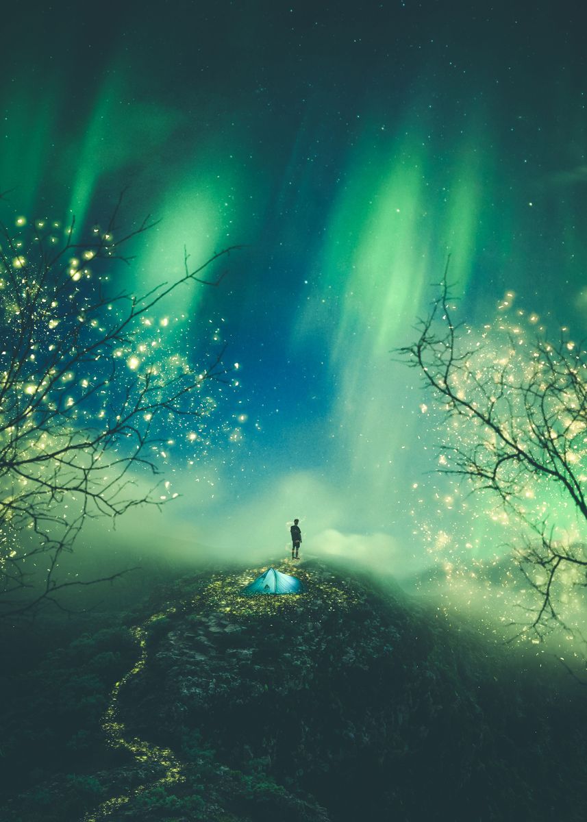 'AFTERLIFE' Poster, picture, metal print, paint by Aron Visuals | Displate