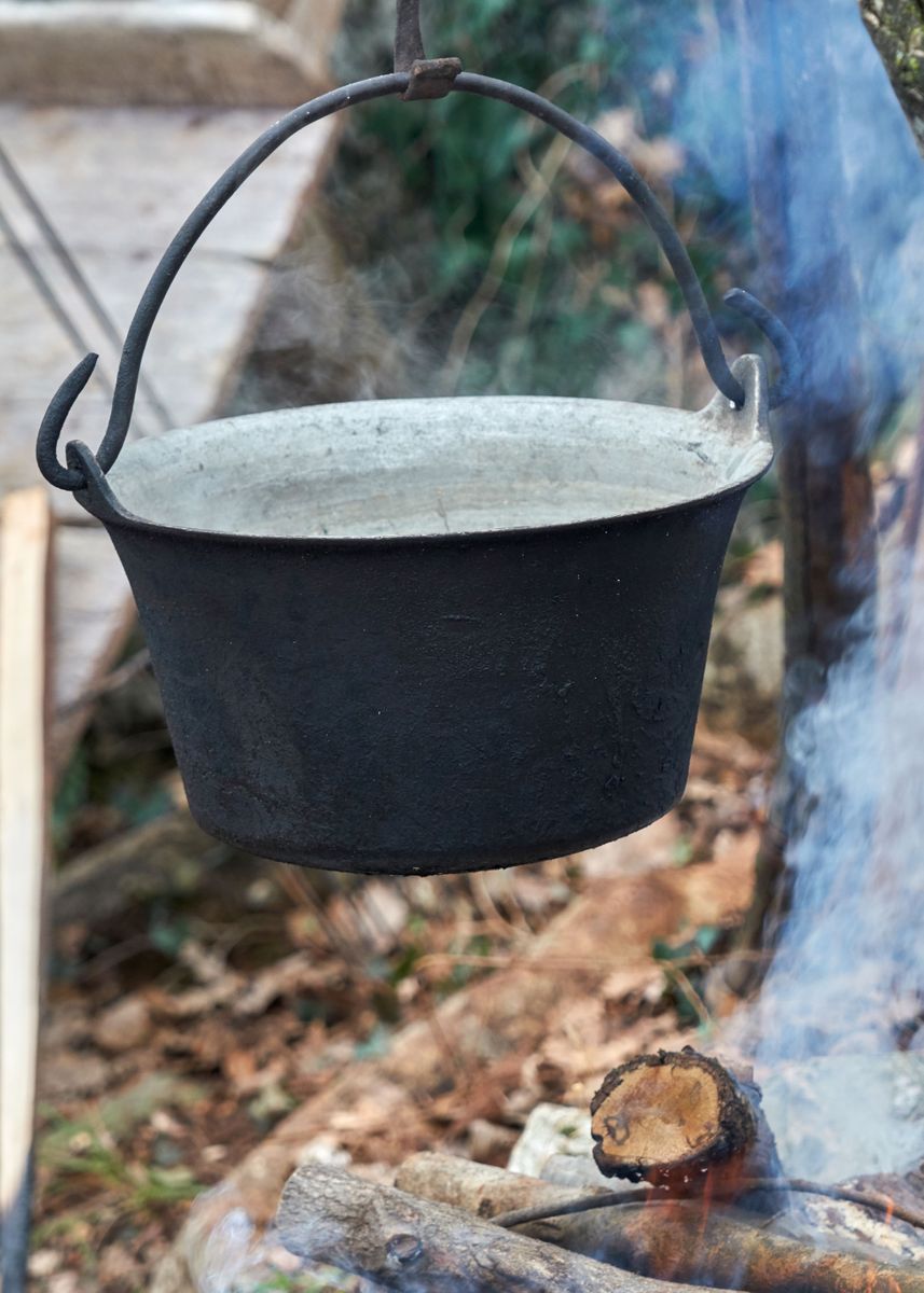 'pot on the fire' Poster, picture, metal print, paint by Ornella ...