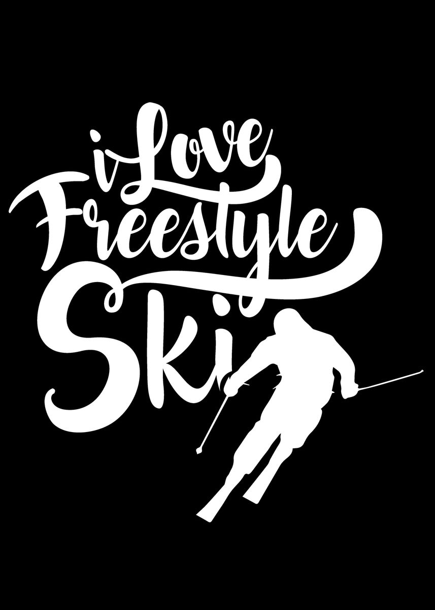 'Freestyle Ski' Poster by dr3designs | Displate