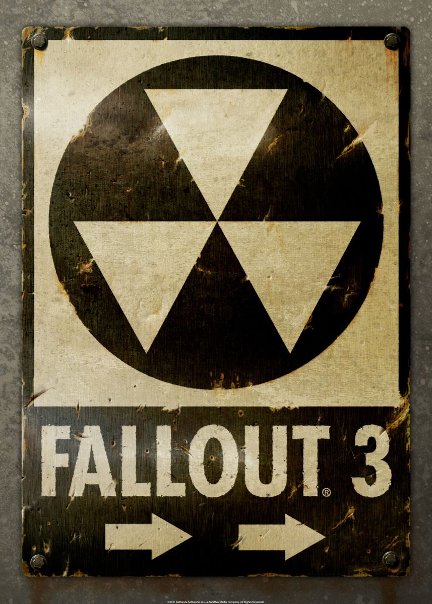 'Radioactive' Poster, picture, metal print, paint by Fallout | Displate