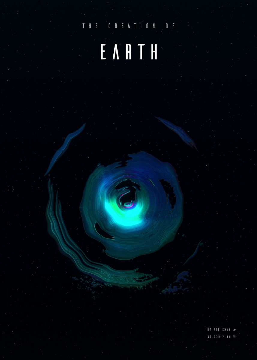 'The creation of Earth' Poster by Tom Bergman | Displate