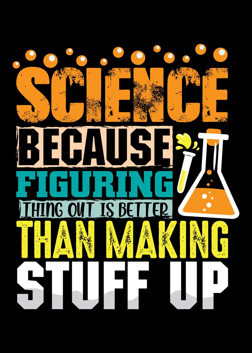 'Science scientist Nerd' Poster, picture, metal print, paint by ...