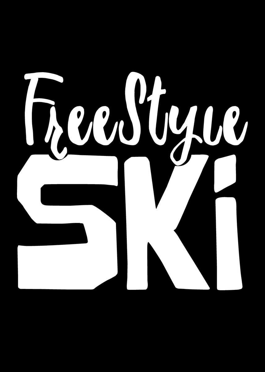 'Freestyle Ski' Poster, picture, metal print, paint by dr3designs ...