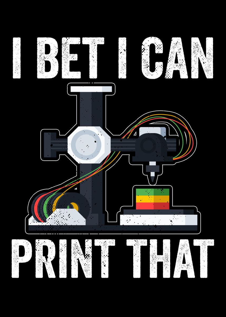 '3D Printer Design Modeling' Poster, picture, metal print, paint by ...