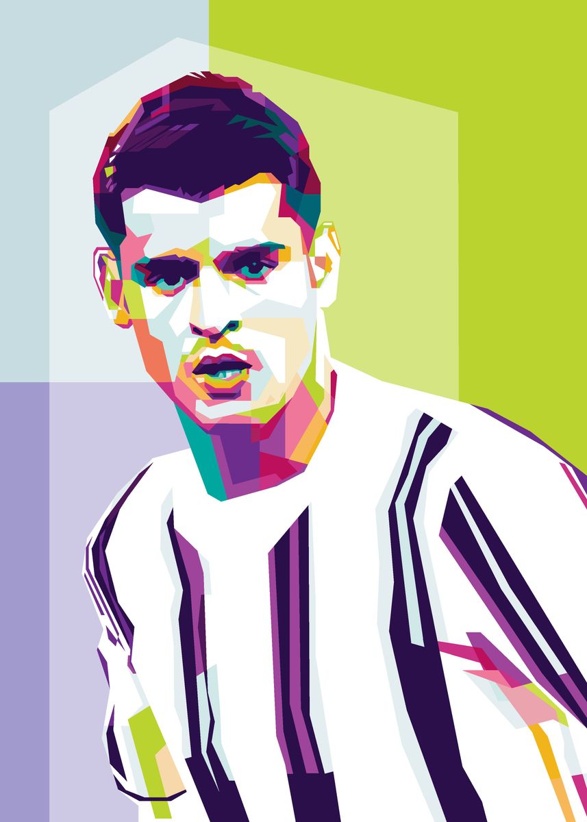 'Alvaro Morata' Poster, picture, metal print, paint by Muhammad Renaldy ...