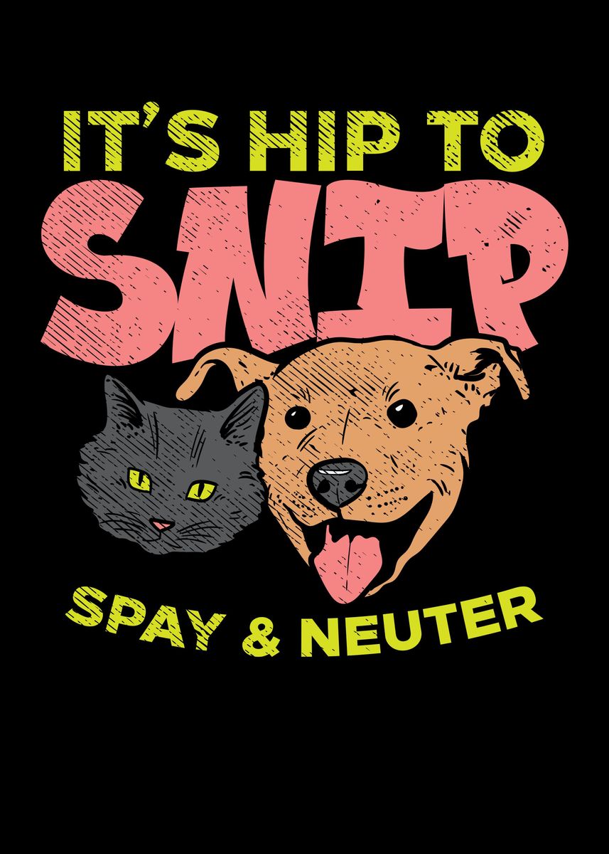 'Its Hip To Snip' Poster, picture, metal print, paint by Uwe Seibert ...