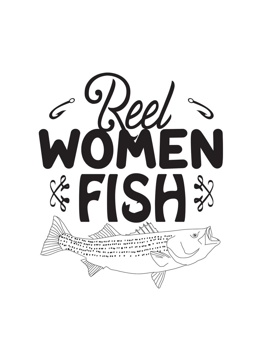 'Women Fishing' Poster, picture, metal print, paint by Beone Digital ...