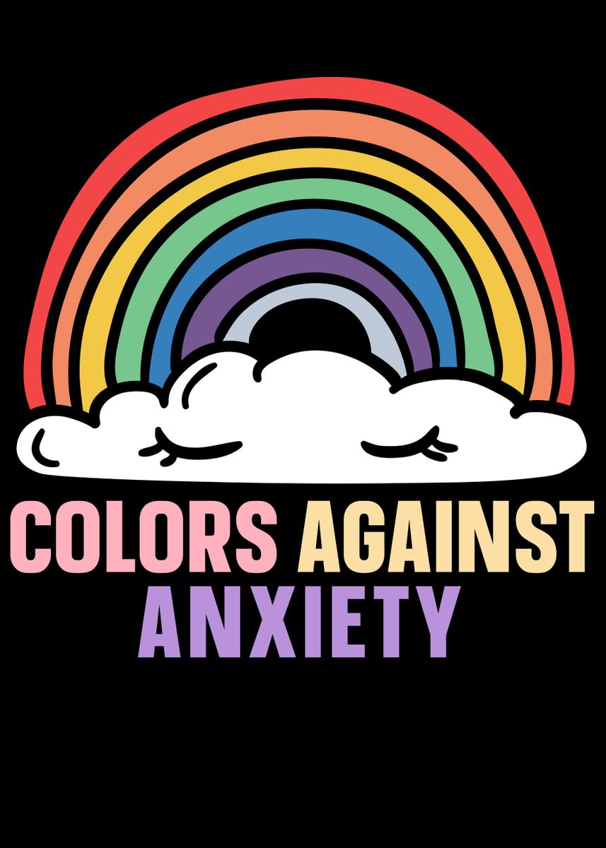 'Colors Against Anxiety' Poster by NAO | Displate