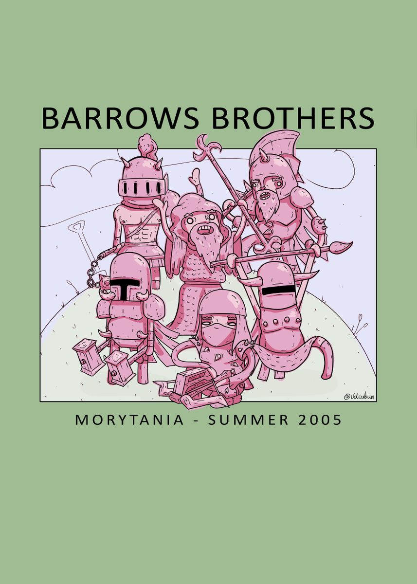 'Runescape Barrows Brothers' Poster, picture, metal print, paint by ...