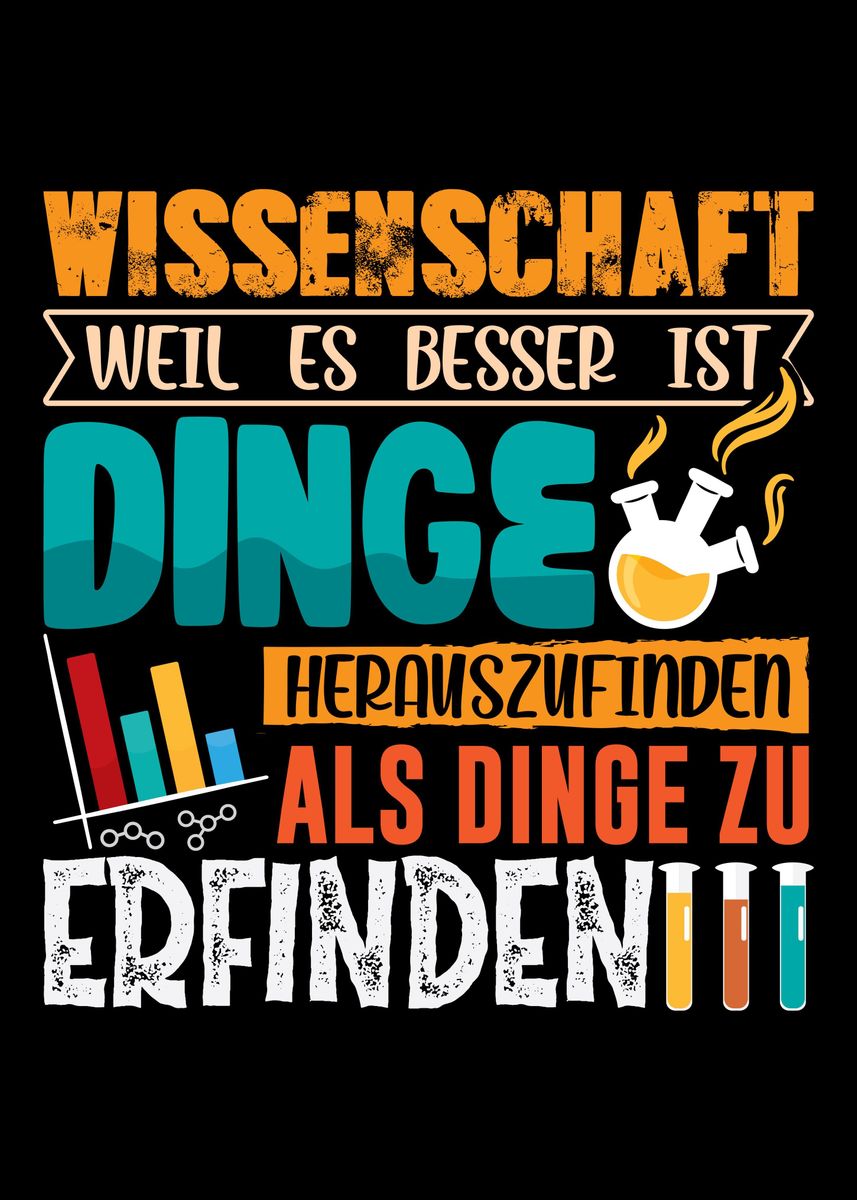 'Science Scientist Nerd' Poster by Sebastian Wünsche | Displate