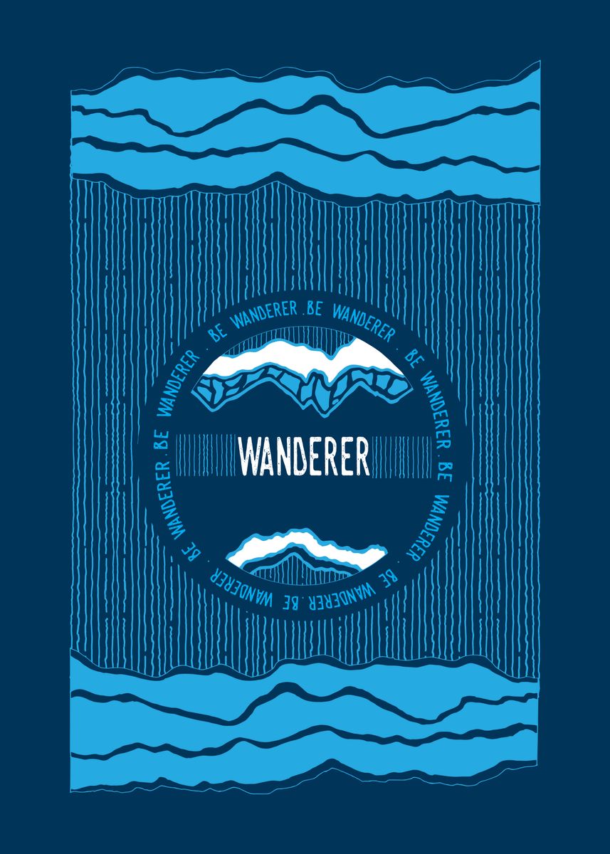 'Be Wanderer' Poster, picture, metal print, paint by PRADEEP CHAUHAN ...