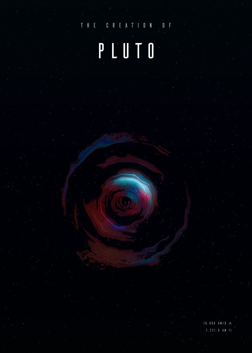 'The creation of Pluto' Poster, picture, metal print, paint by Tom ...
