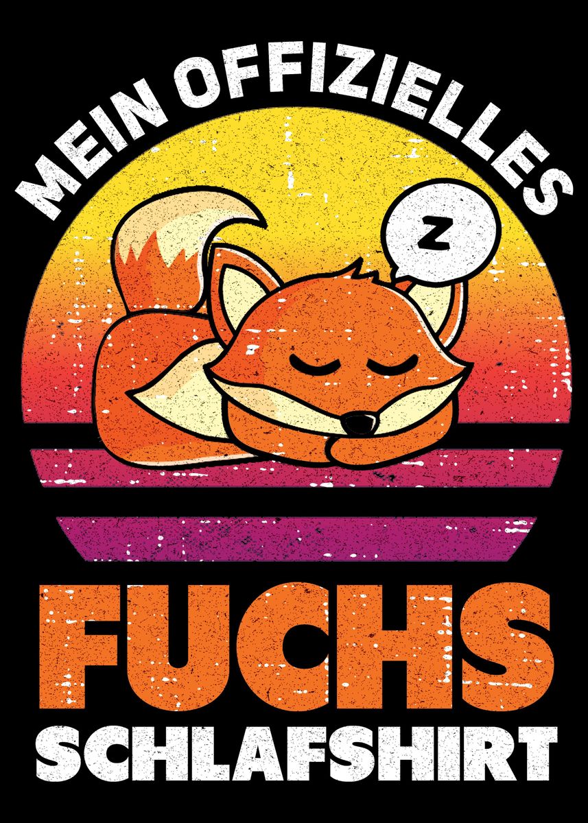 'Fuchs Geschenk' Poster, picture, metal print, paint by Stefanie ...