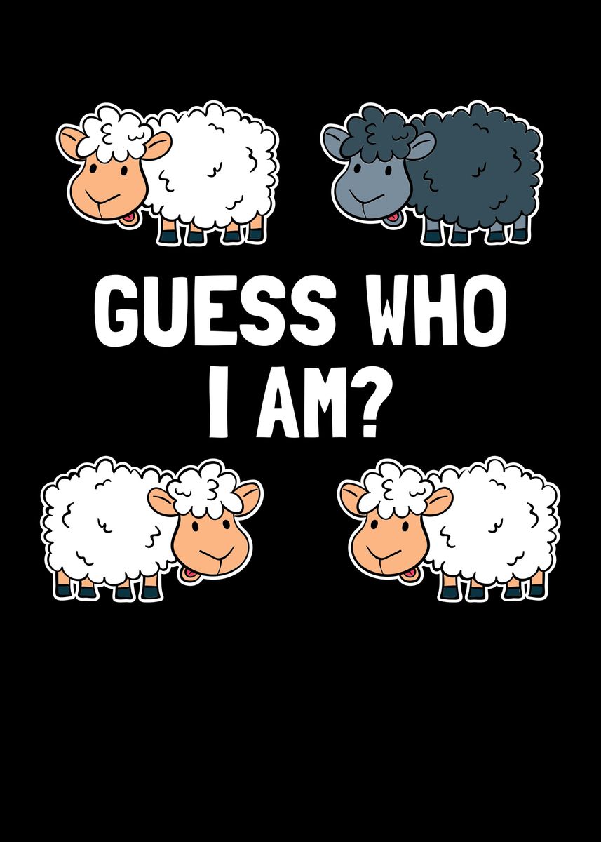 'Guess Who I Am' Poster, picture, metal print, paint by Uwe Seibert ...