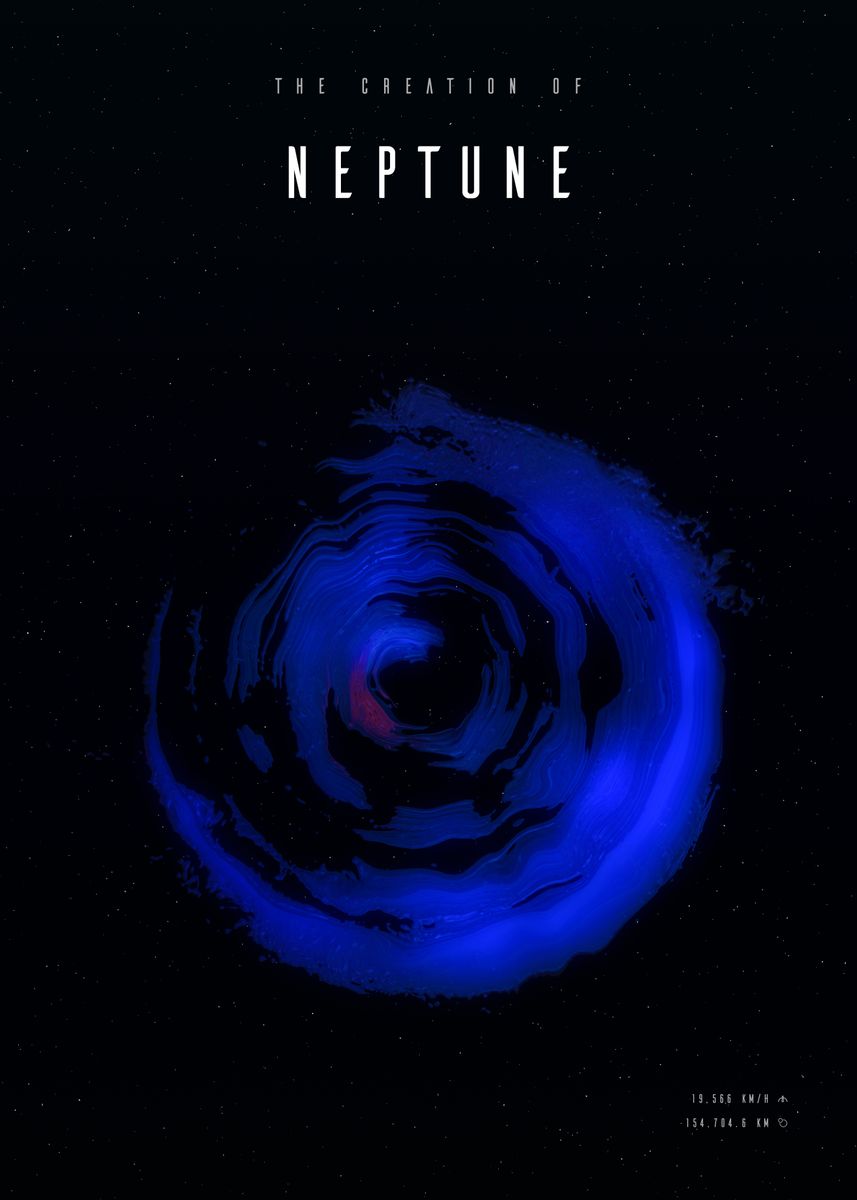 'The creation of Neptune' Poster, picture, metal print, paint by Tom ...