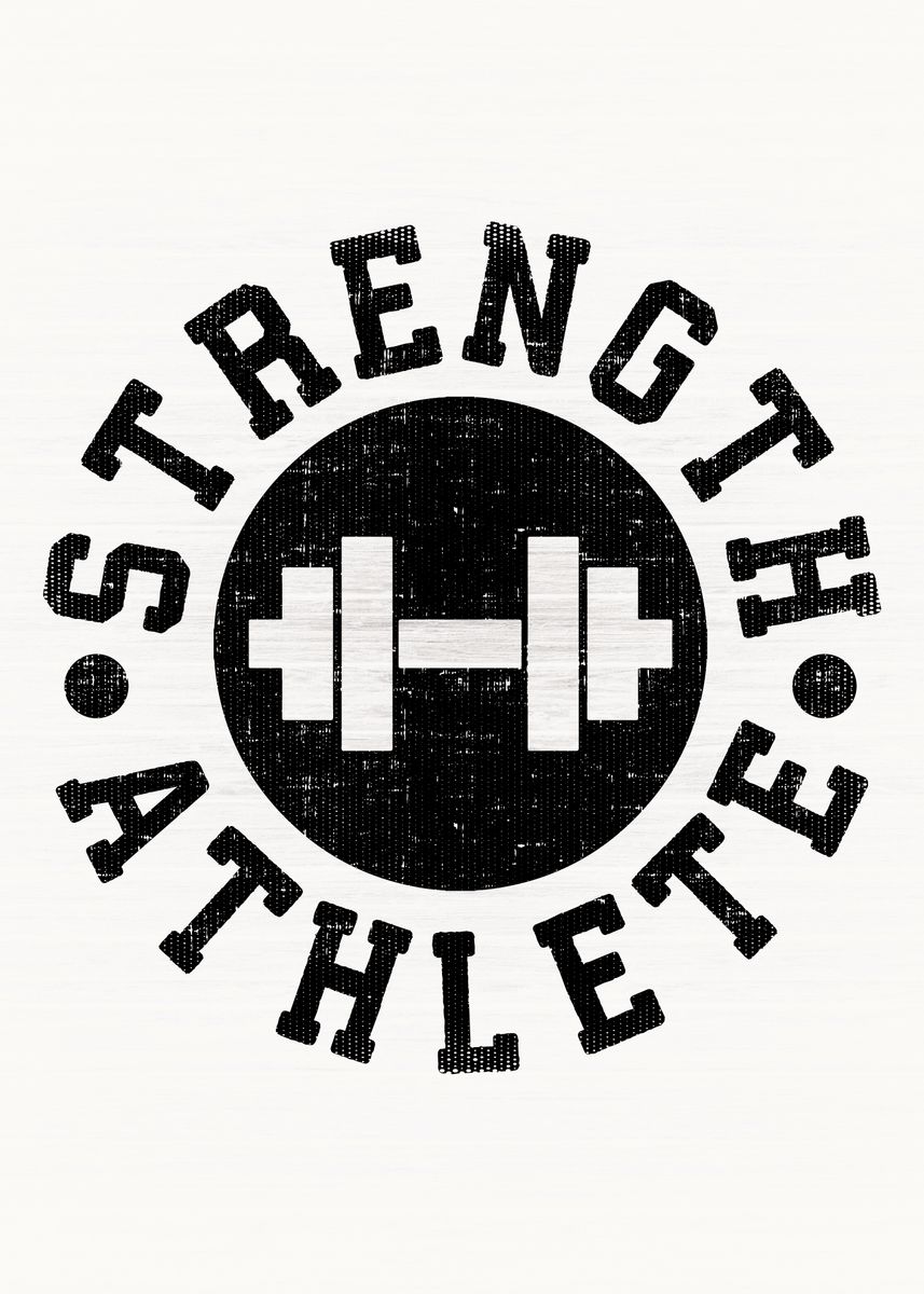 'Strength Athlete Logo' Poster, picture, metal print, paint by CHAN ...
