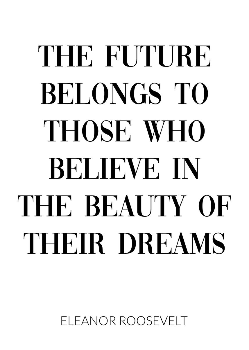 'Eleanor Roosevelt Quote' Poster, picture, metal print, paint by ...