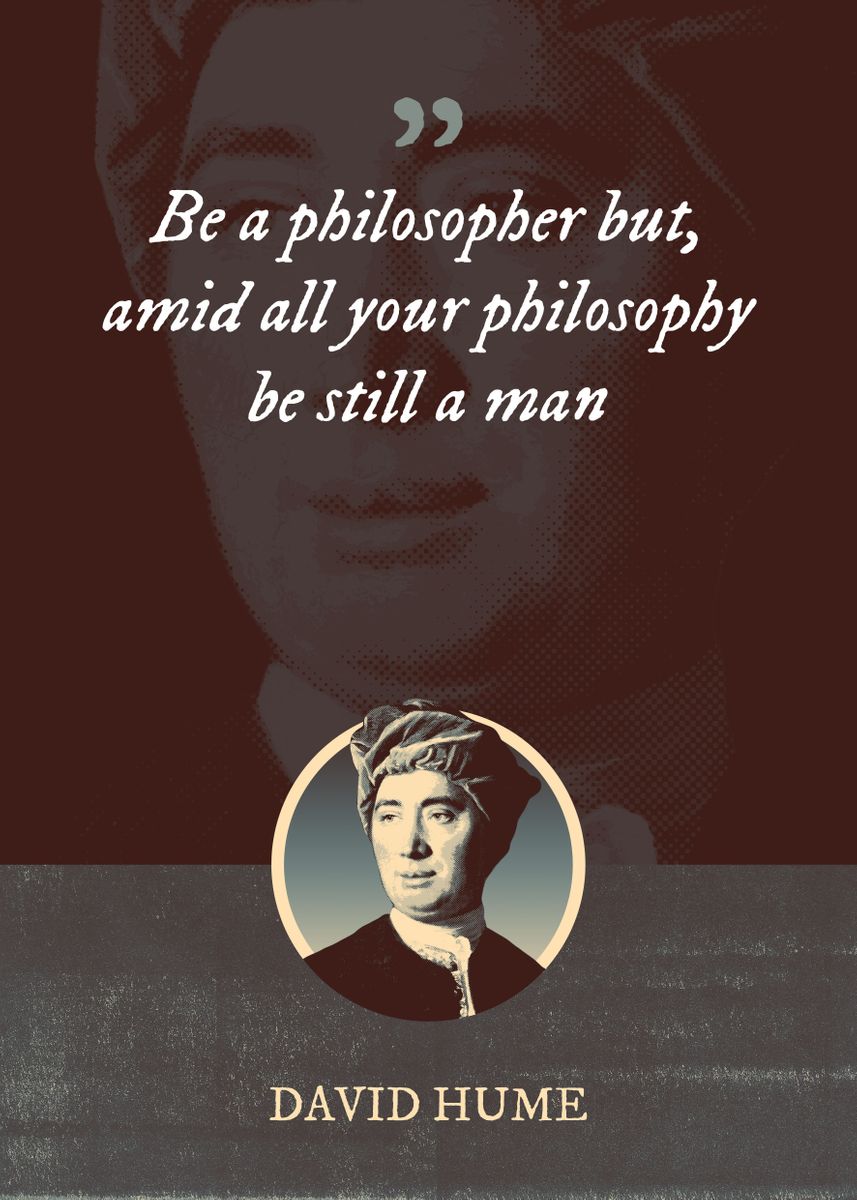 'Be a philosopher but amid' Poster, picture, metal print, paint by ...