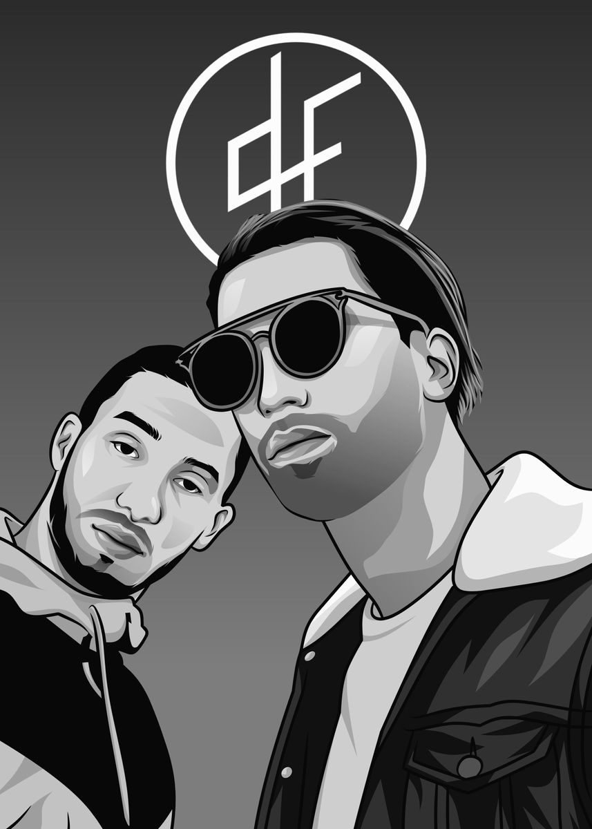 'PNL Deux Freres' Poster, picture, metal print, paint by Miracle Studio ...