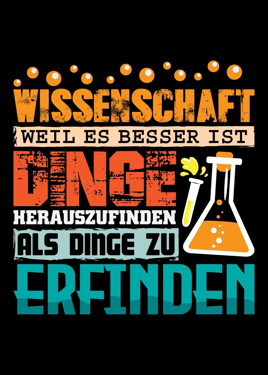'Science scientist Nerd' Poster, picture, metal print, paint by ...
