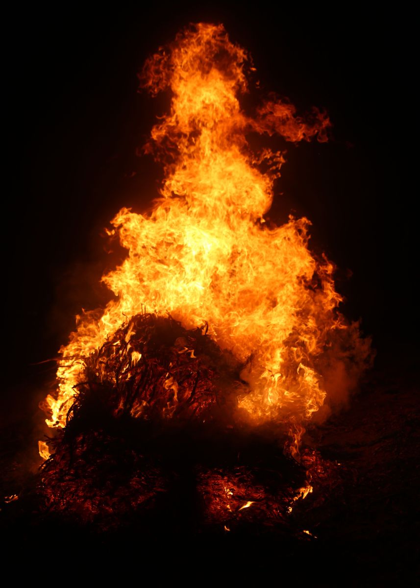 'Burning head' Poster by Stephen Bredenkamp | Displate