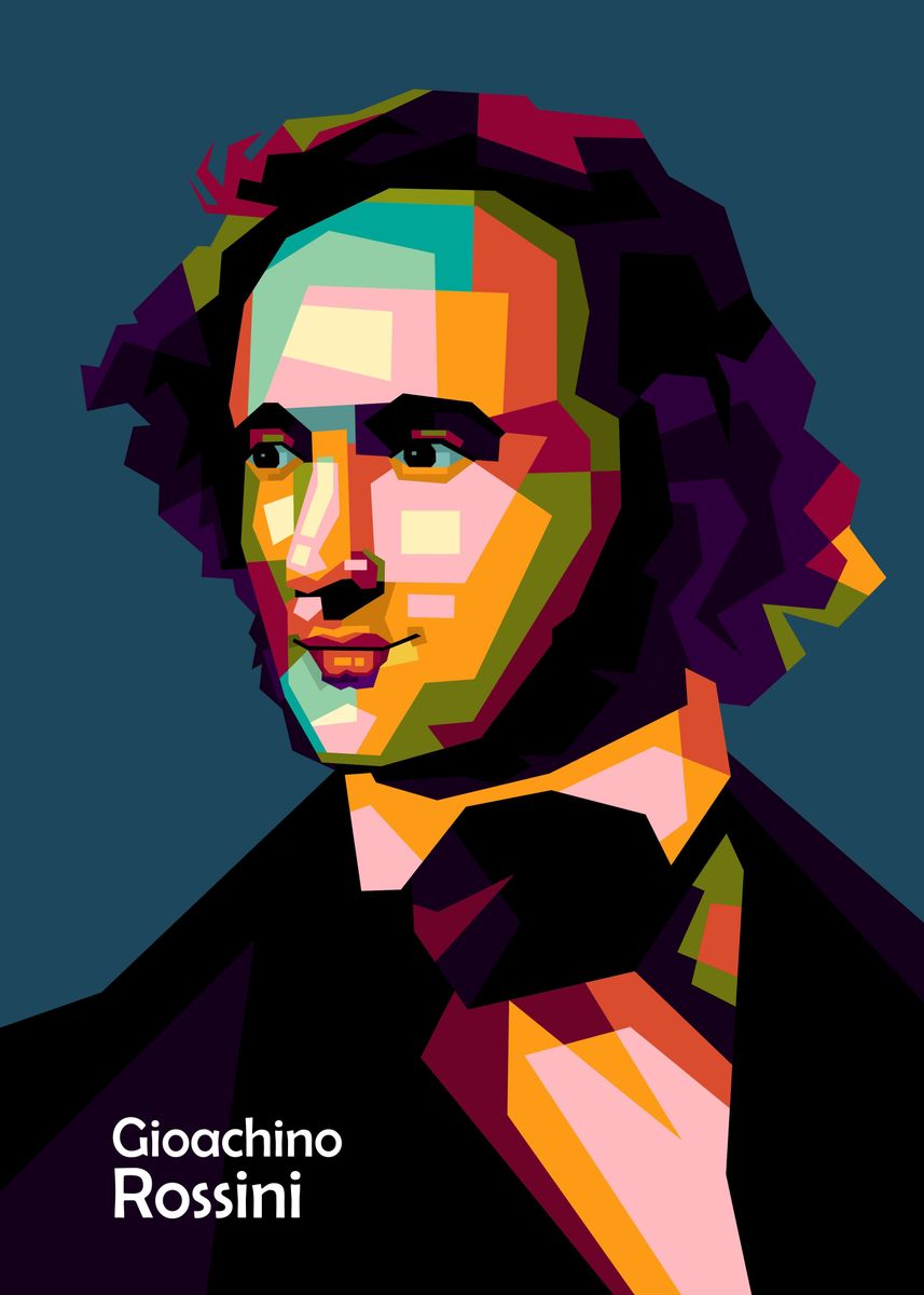 'Gioachino rossini' Poster, picture, metal print, paint by AMIRUDIN 06 ...