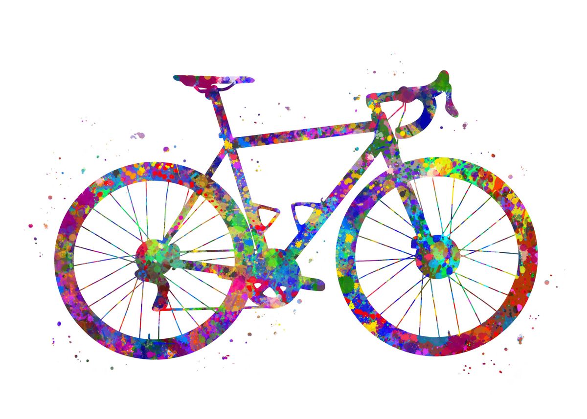 'Road bike' Poster by Yahya Art | Displate