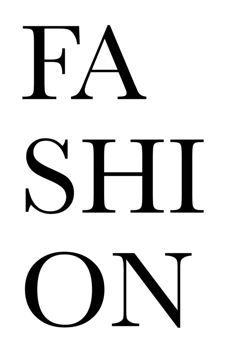 'Fashion text art' Poster, picture, metal print, paint by Mabelle Elise ...