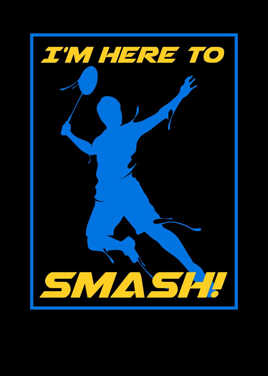 'Badminton Badminton Racket' Poster, picture, metal print, paint by ZS ...